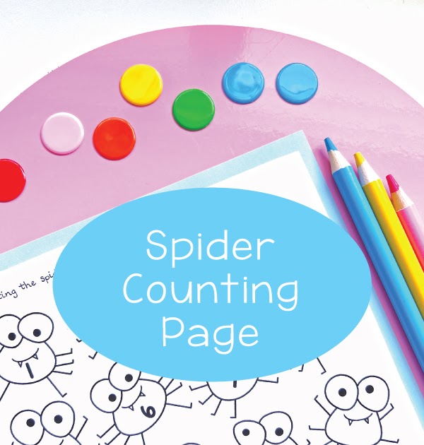 Spider Counting and Numbers Activity Page | From the Pond
