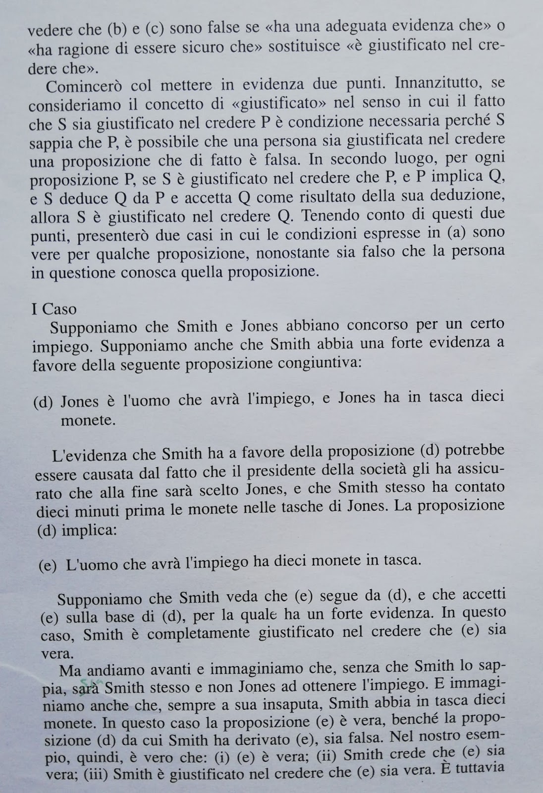 È possibile sapere, ma per caso? Il problema di Gettier