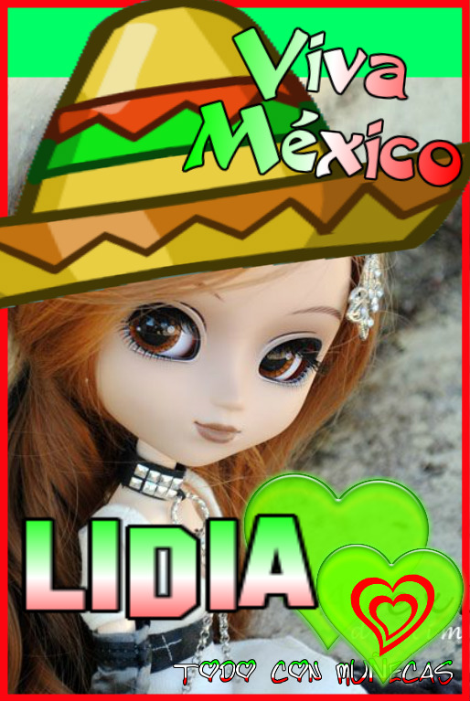Imagenes, fantasia y color: MUÑEQUITAS CON NOMBRES "VIVA MÉXICO"