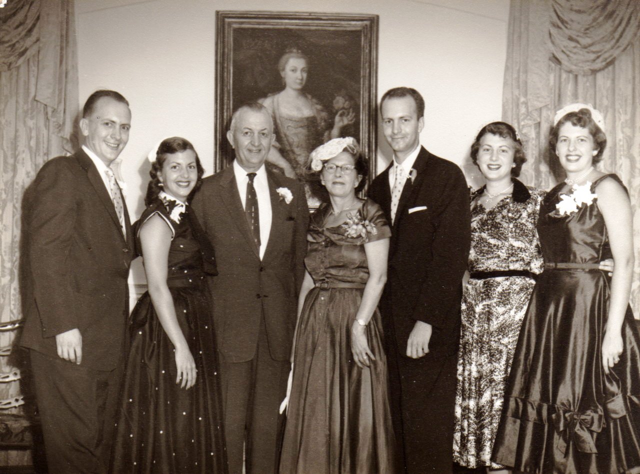 ABT UNK: Wordless Wedding Wednesday: Pape Family at Fred's Wedding, 1954