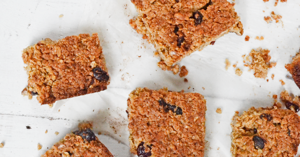 Cranberry And Walnut Flapjack | Vegan | Shannon Michelle