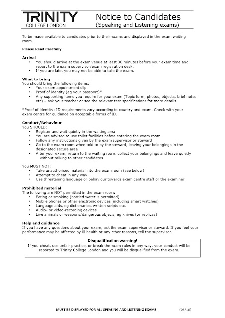 Click on: TRINITY COLLEGE FREE ISE (B1/2 & C1) EXAMS FOR STUDENTS FROM ...