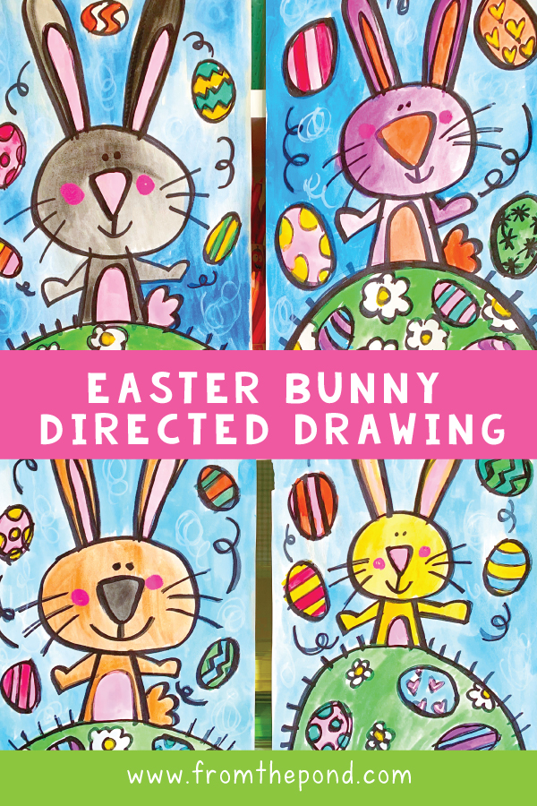 Easter Bunny Directed Drawing | From the Pond