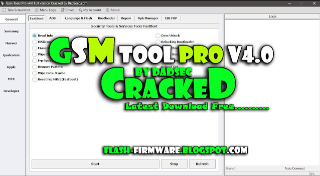 GSM Tool Pro v4.0 Cracked By DadSec Latest Free Download ~ Firmware for ...