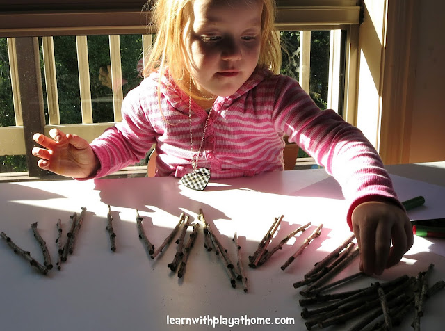 Learn with Play at Home: Counting and Grouping with Sticks. Playful Maths