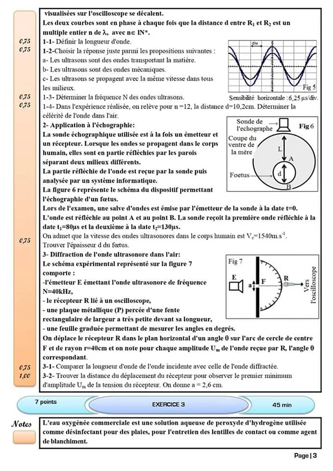 controle 1 physique-chimie semestre 1 2bac international