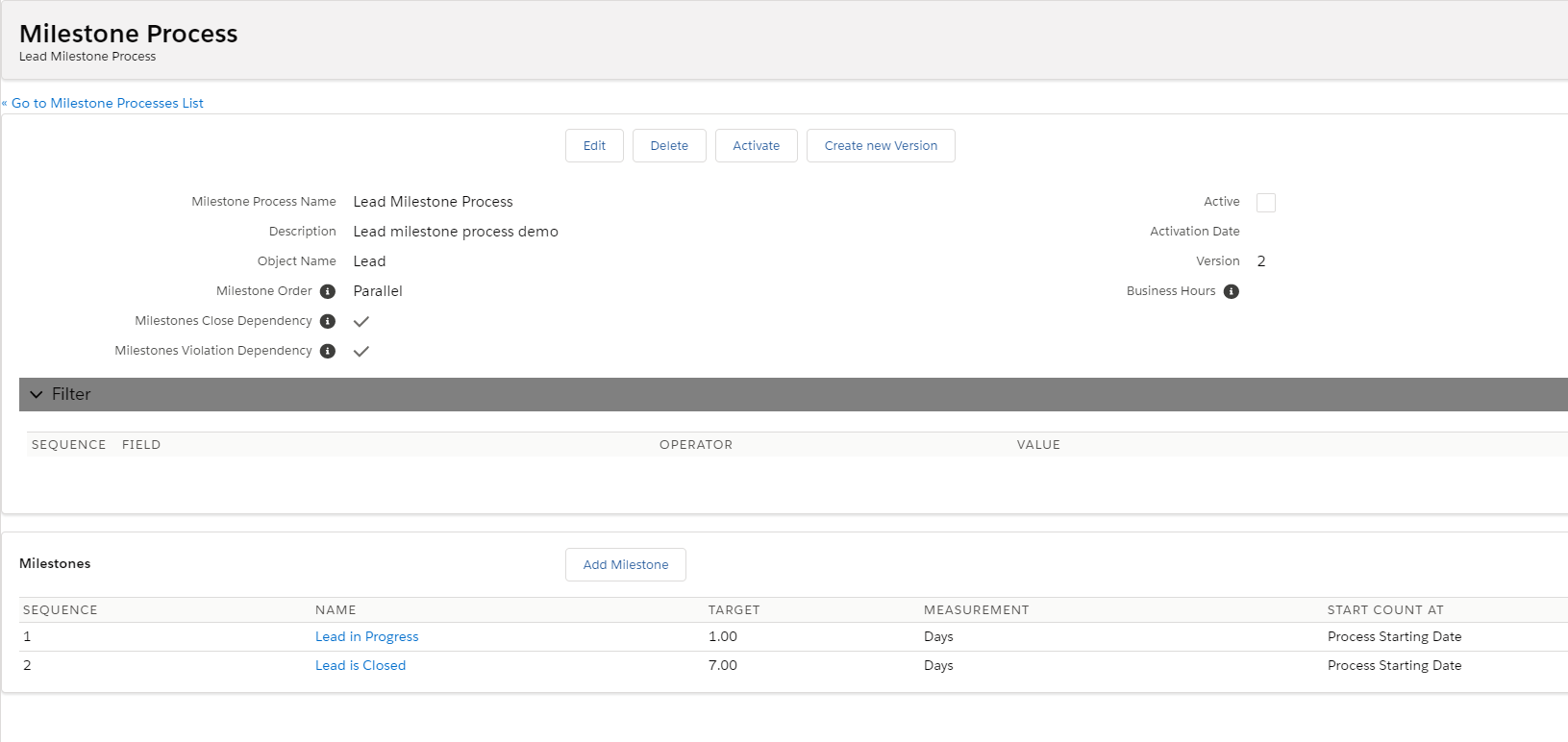 Salesforce Advanced: How to Build Milestone Process for Custom Objects