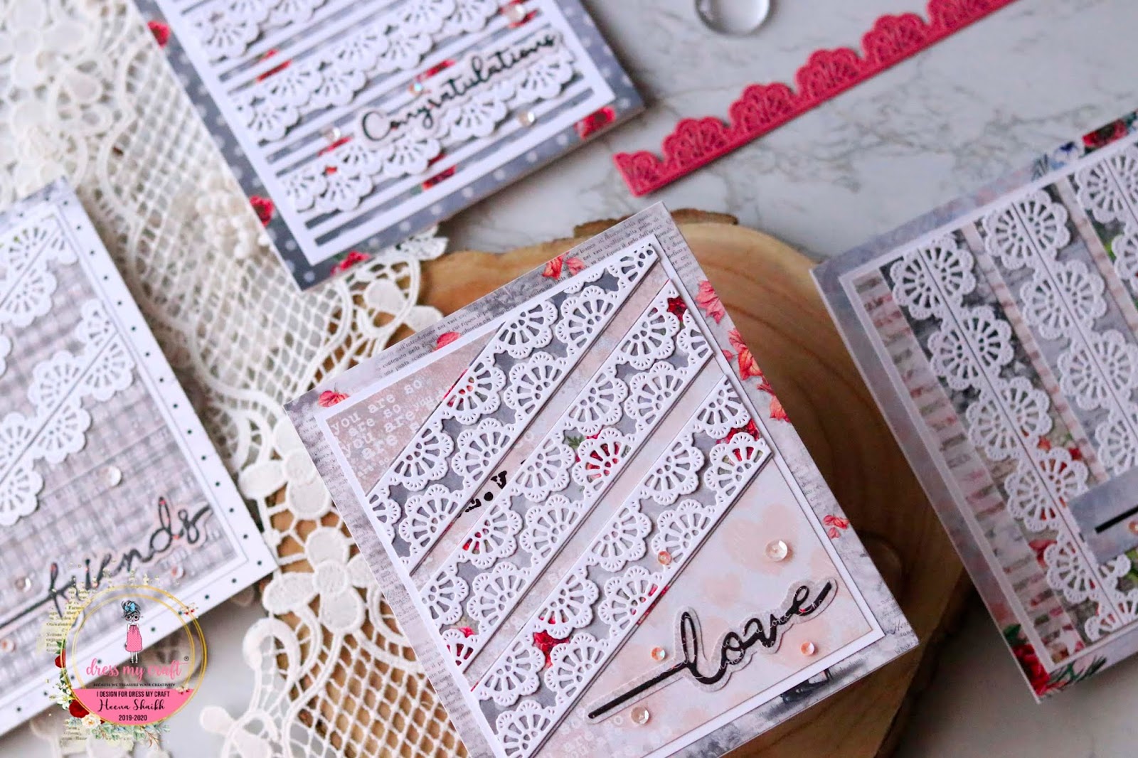 Dress My Craft: Lacey Cards Feat. Crochet Lace Die
