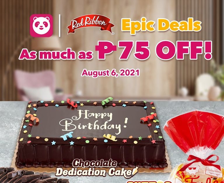 Manila Shopper: Red Ribbon x FoodPanda Epic Deals Promo