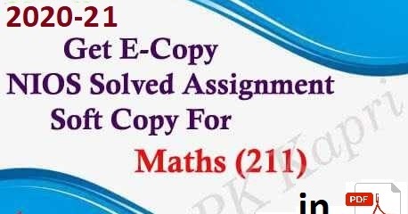Online NIOS Solved Assignment 2023-24: NIOS TMA Mathematics (211) Tutor Marked Assignment 2021