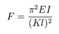 Euler's buckling equation
