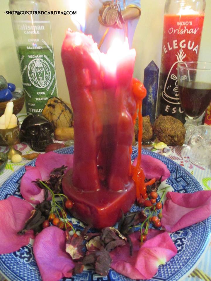 Conjured Cardea: Wax Flow Intrepretation Using Moma Sarah's Technique