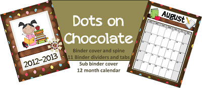 Classroom Freebies Too: Dots on Chocolate Daily 5, CAFE, and Binder Set!