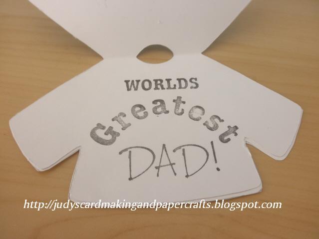 Judy's Handmade Creations: Shirt shape card
