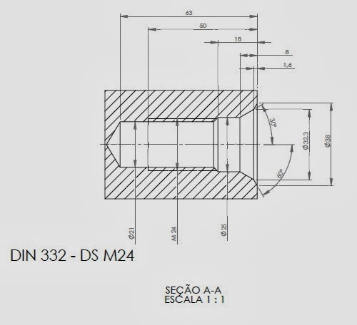 AP - Área do Projetista: ROSCA M24 DIN 332