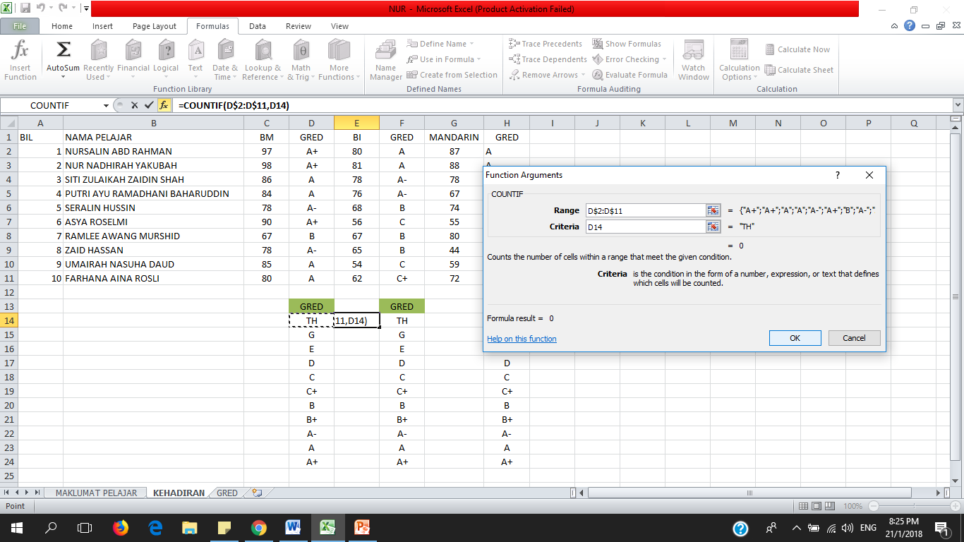 EXCEL | Kupu-Kupu.com