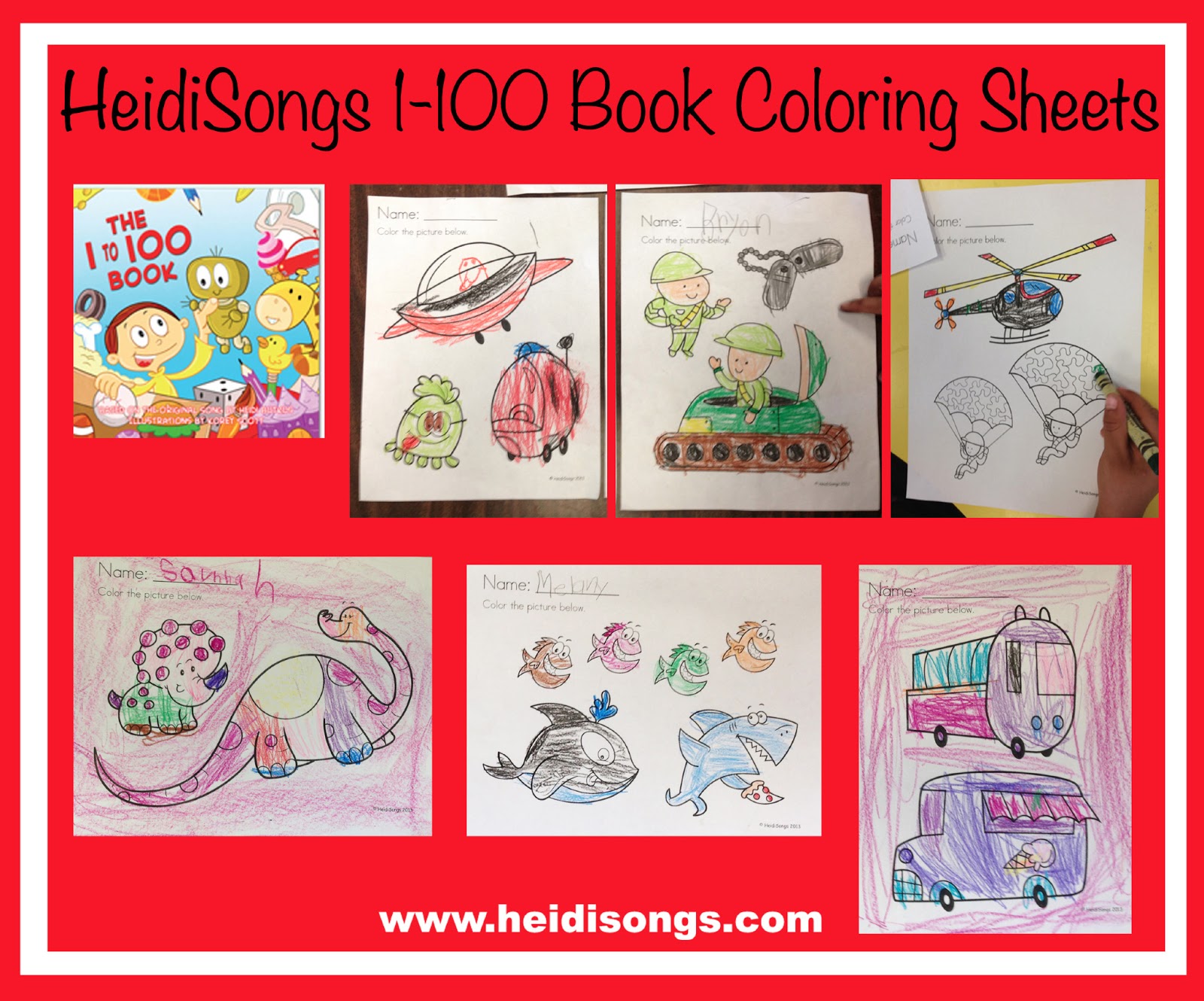 heidisongs green coloring pages