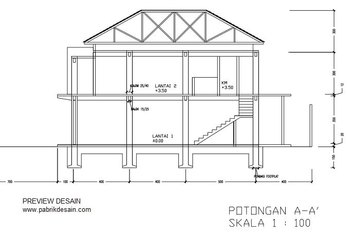 JASA DESAIN 3D INTERIOR GAMBAR EKSTERIOR: Gambar Potongan Bangunan ...
