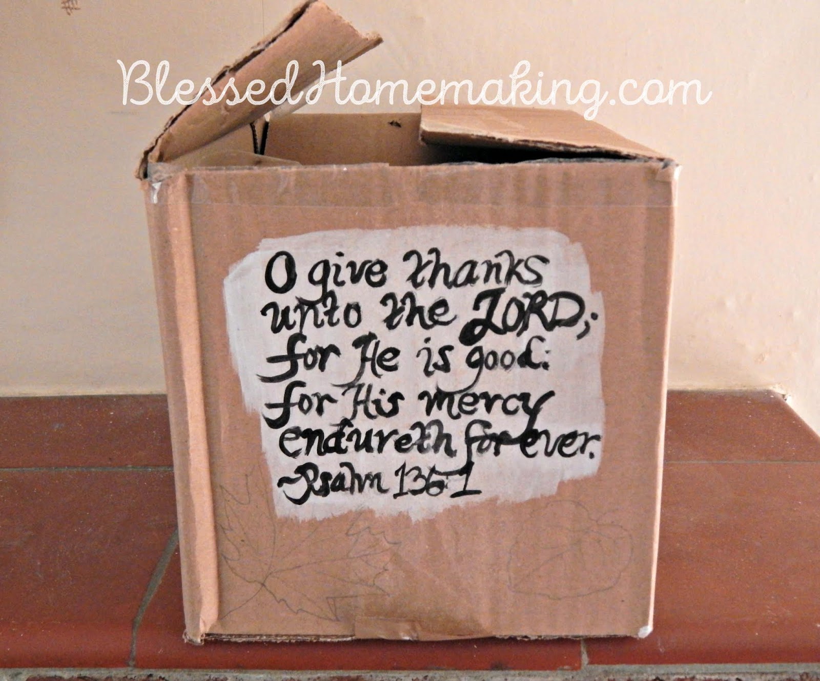 Blessed Homemaking: 2018 Thanksgiving and New Thankful Box