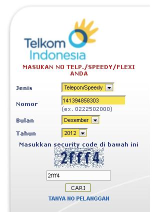 Cek tagihan Telepon | Solo Nge-Blog