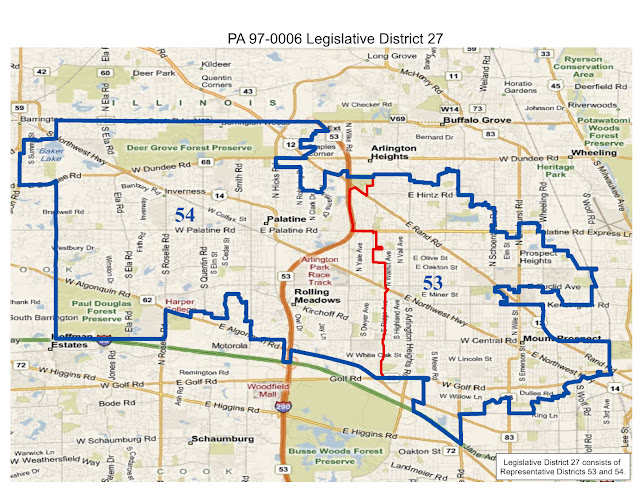 Will County Politics: Realigned Illinois State Legislative and State ...