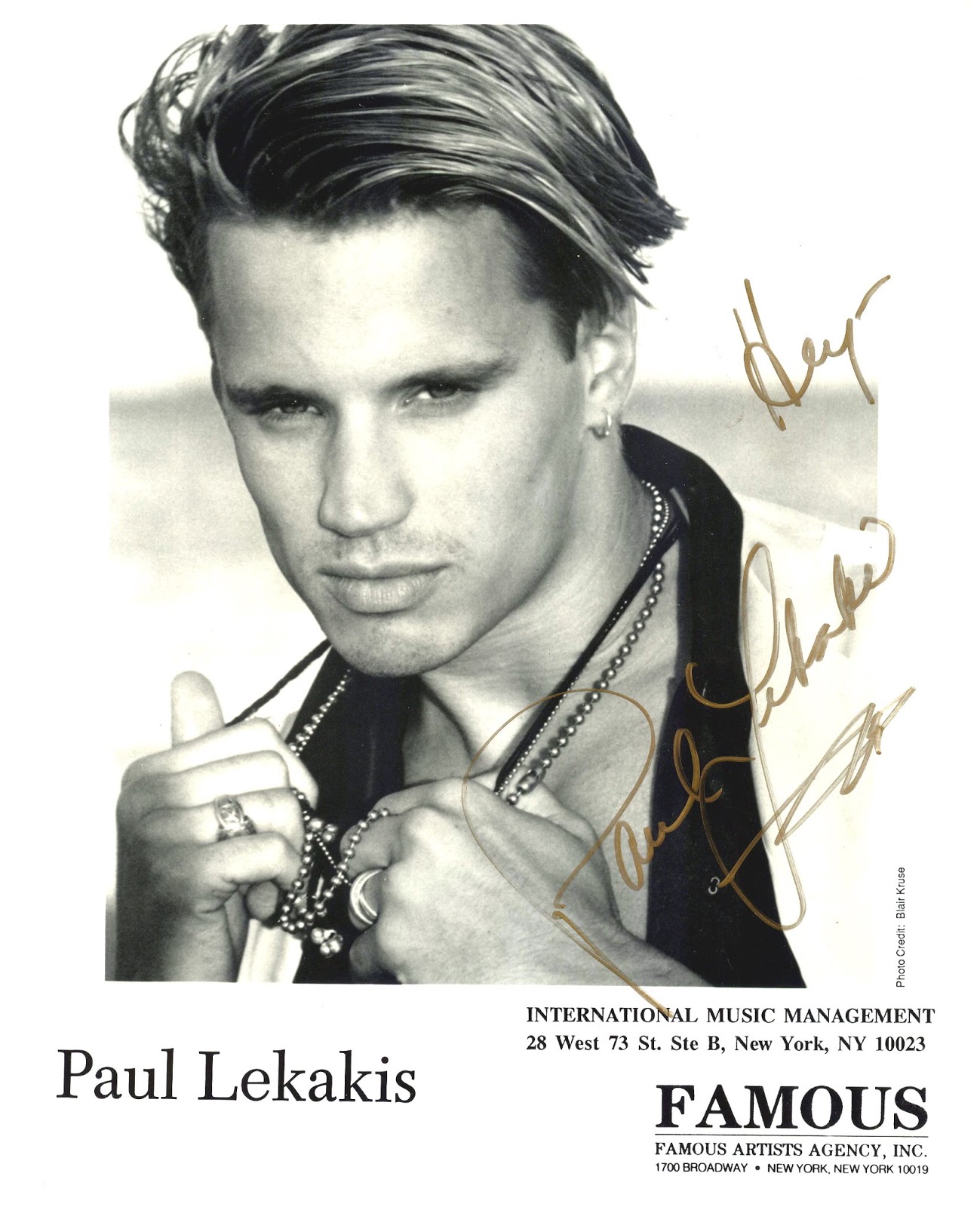 Lansure's Music Paraphernalia: PAUL LEKAKIS | Press Kit | Collectibles