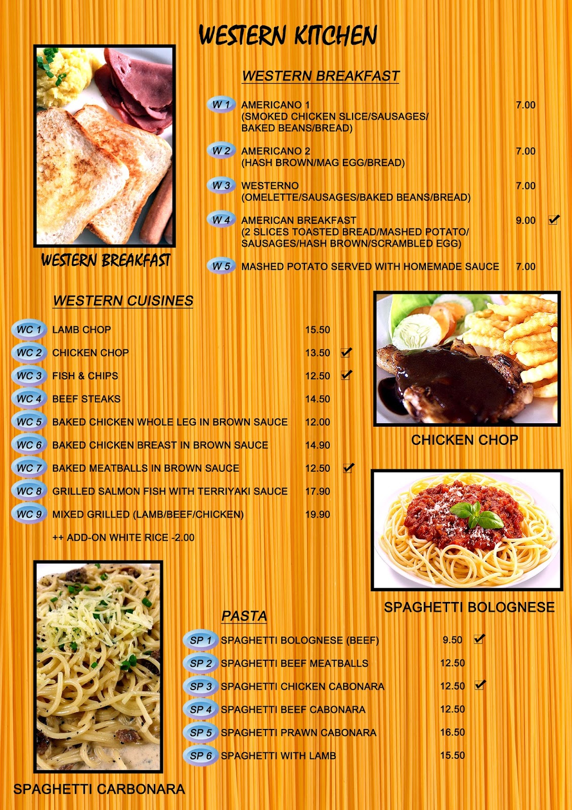 Snack Haus: OUR MENU