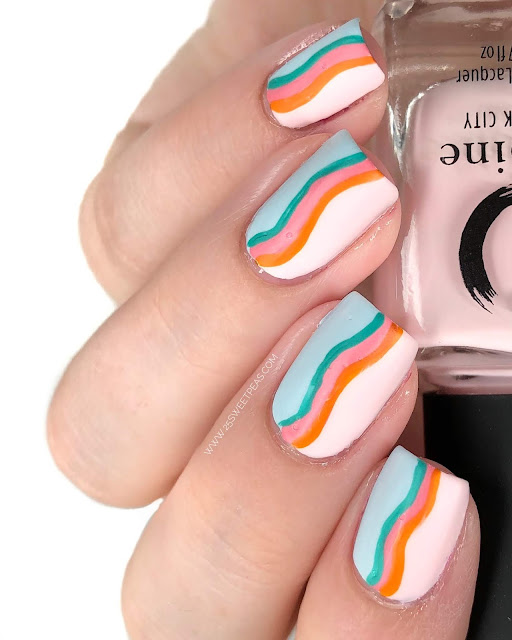 3 Super Simple Abstract Nail Art | Color Palette No. 1 — 25 Sweetpeas