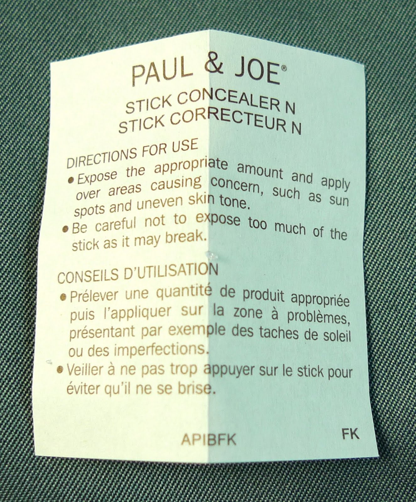 PRODUCT SPOTLIGHT: PAUL AND JOE STICK CONCEALER N (4)