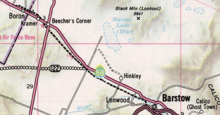 California State Route 58 from CA 99 in Bakersfield east to Interstate ...
