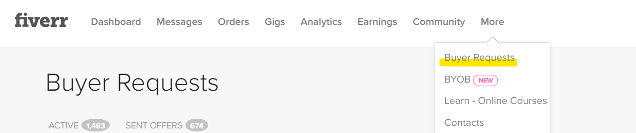How to get orders using buyer requests on Fiverr?
