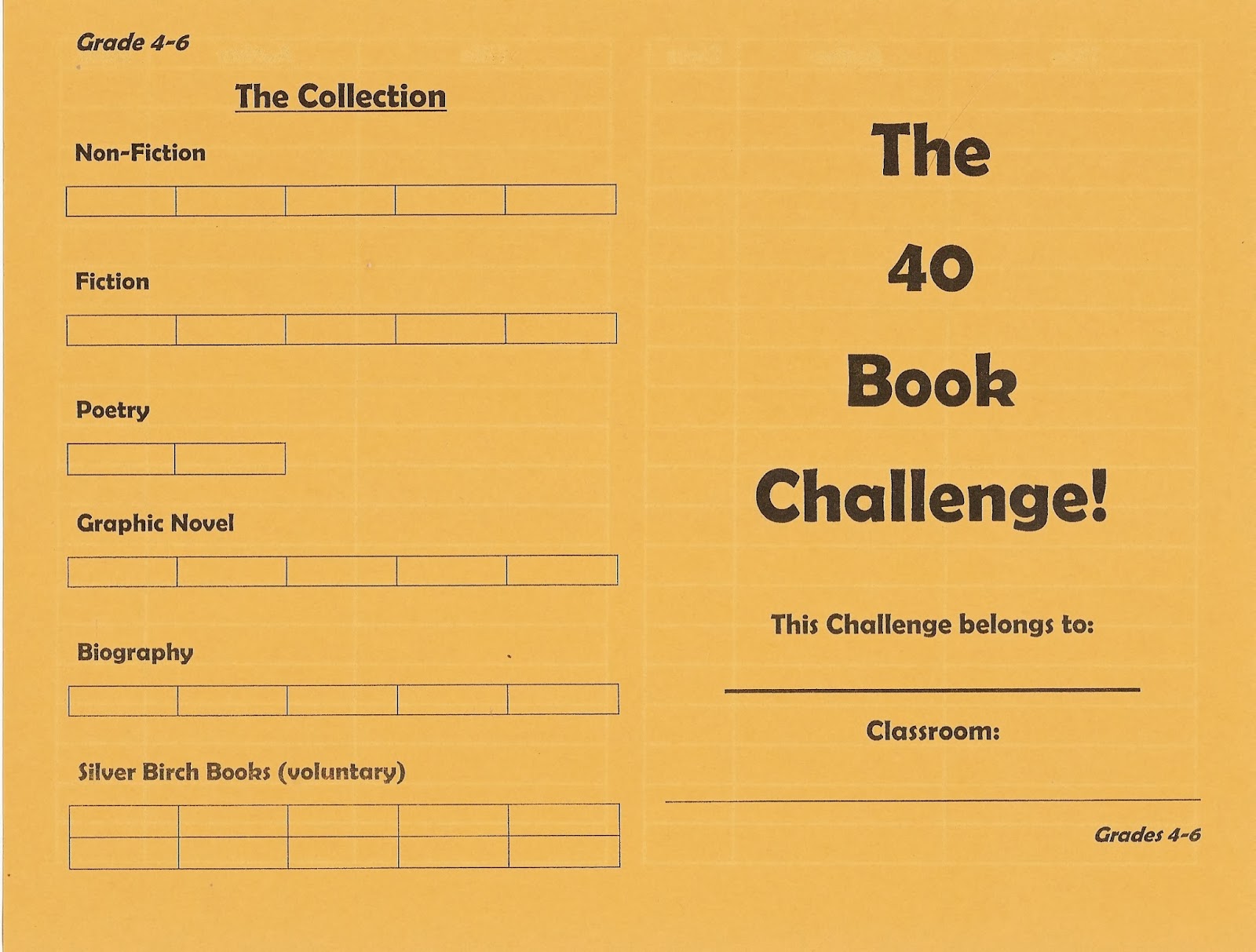The Absent Librarian: 40 Book Reading Challenge ... for elementary students