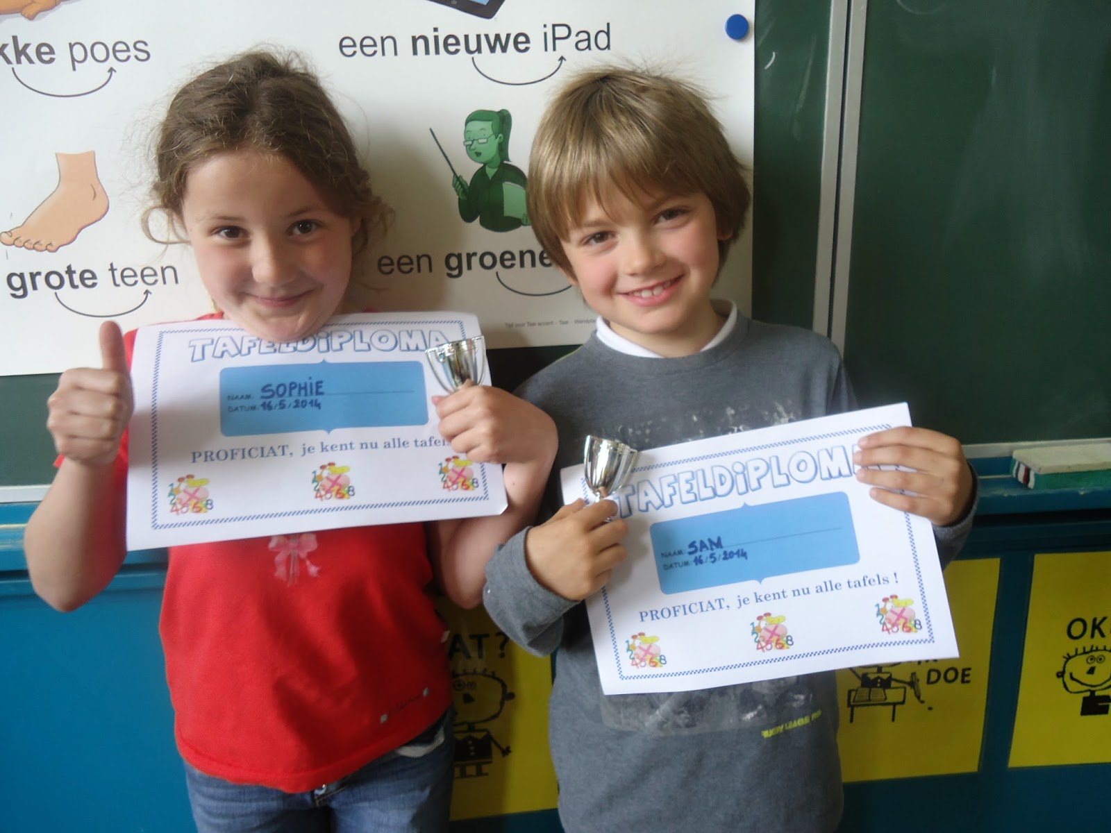 Tweede leerjaar Heideschool: Tafelkampioen