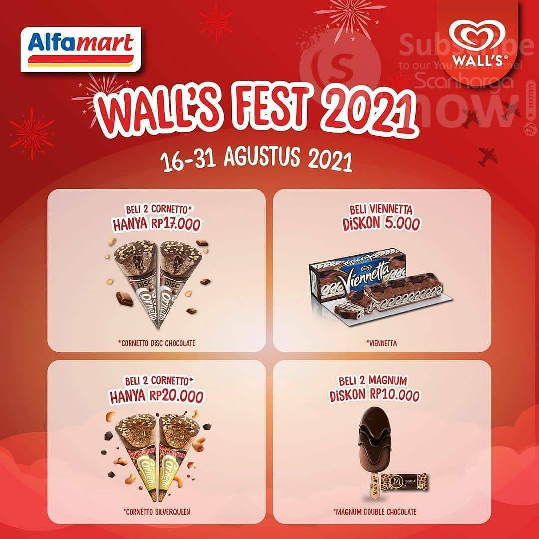 Alfamart Promo Wall's Fest Periode 16 - 31 Agustus 2021 - scanharga