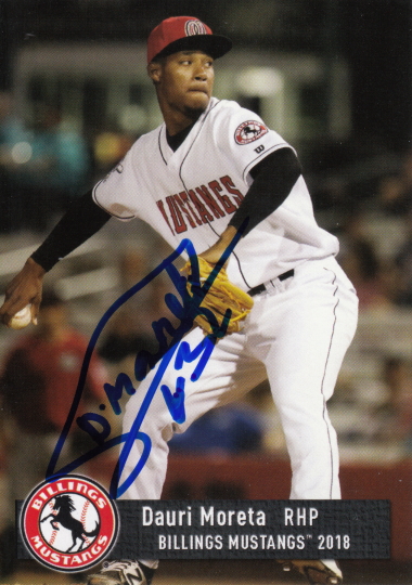Daily Autograph: Dauri Moreta