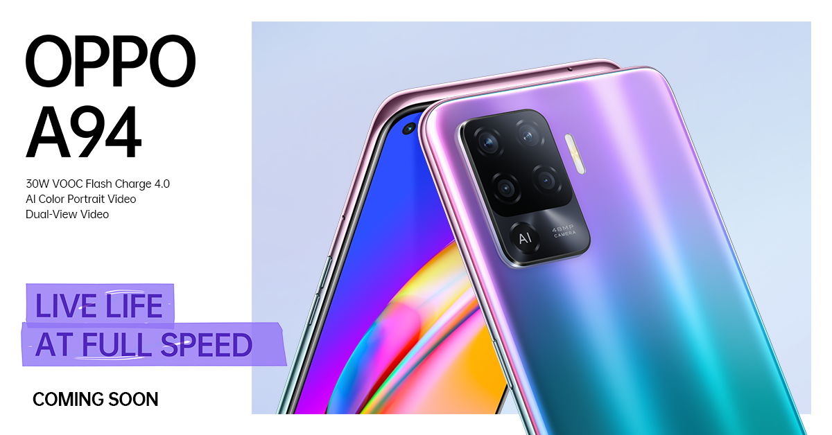 OPPO A94 - OPPO Introduces new smartphone perfect for mobile gaming and ...