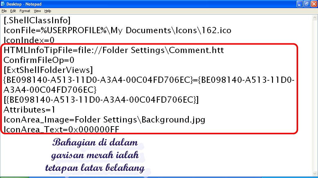 Kantoi Dah!: Folder Background
