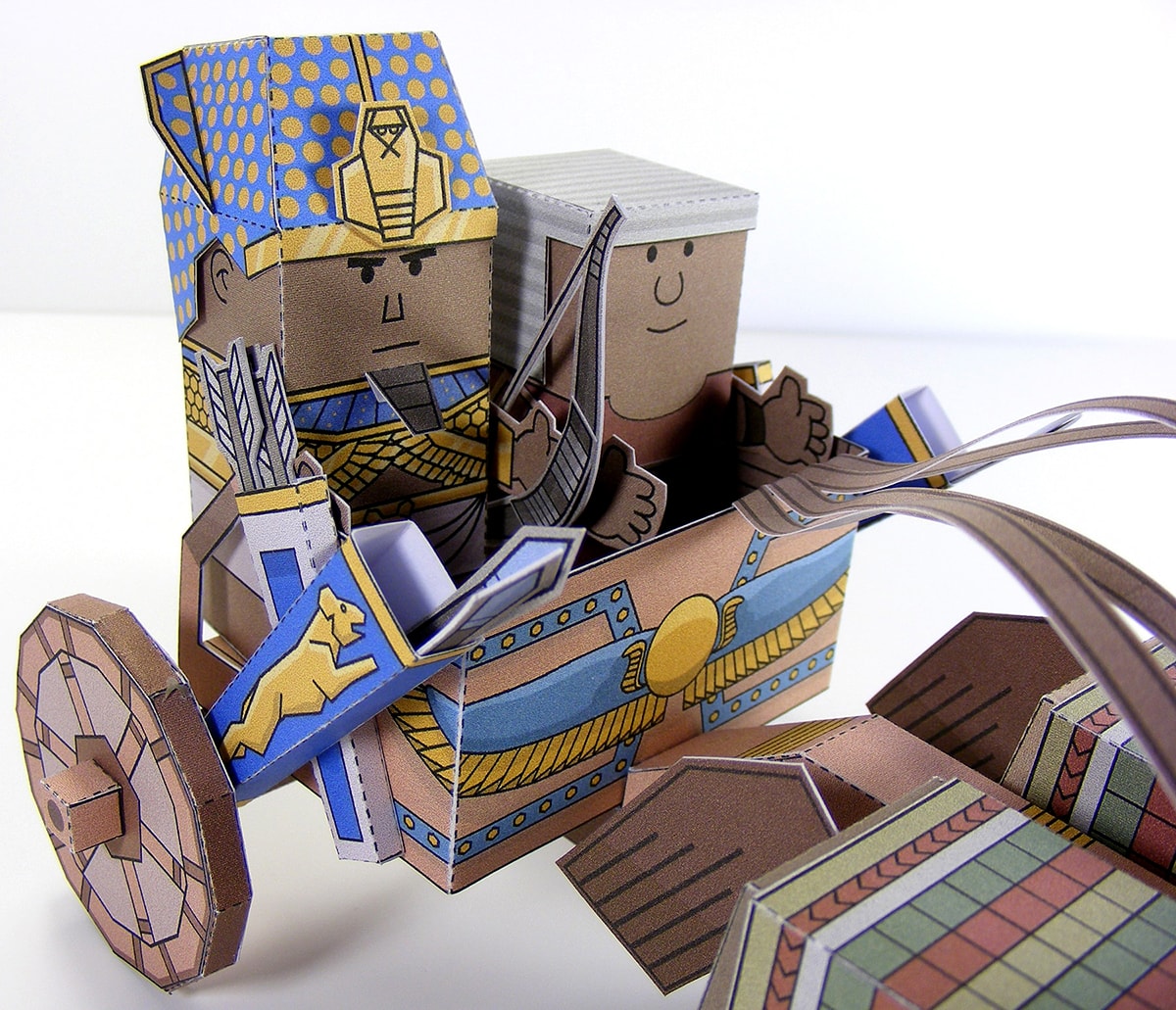 My Little House: Egyptian chariot paper toys