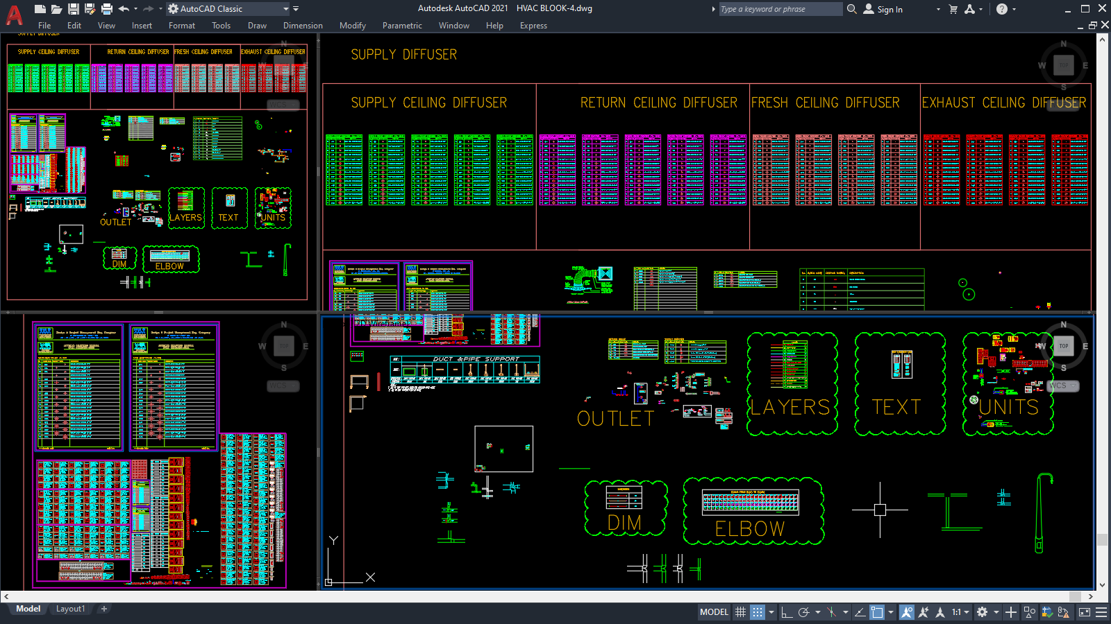 AutoCAD Blocks for HVAC Design [DWG]