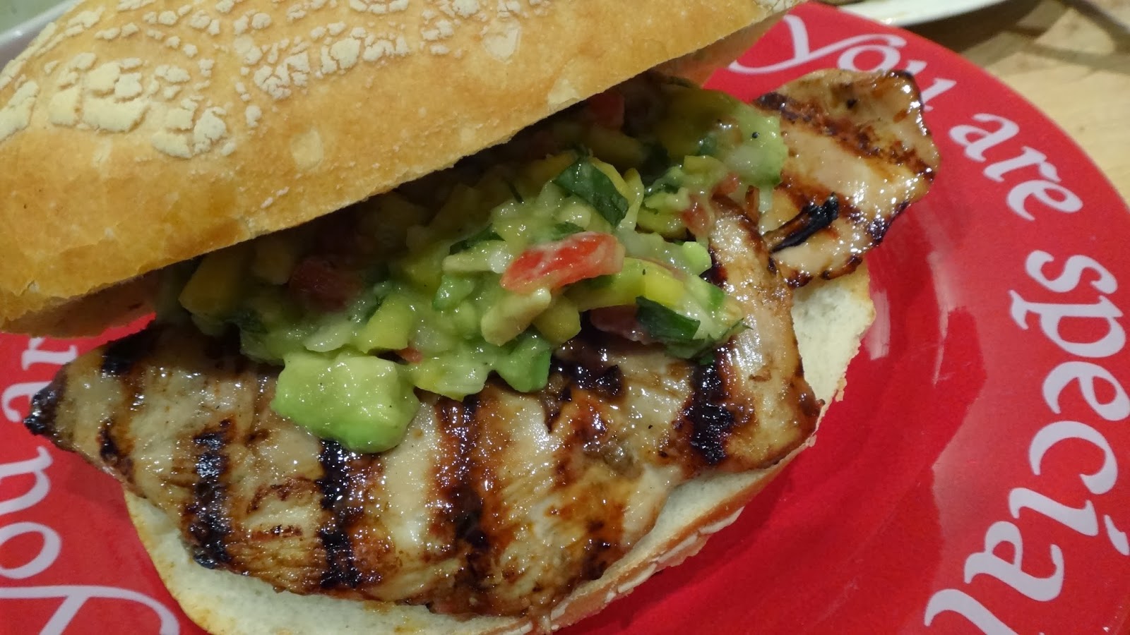 Grilled Chicken with Mango Salsa Sandwich « I WANT TO COOK THAT