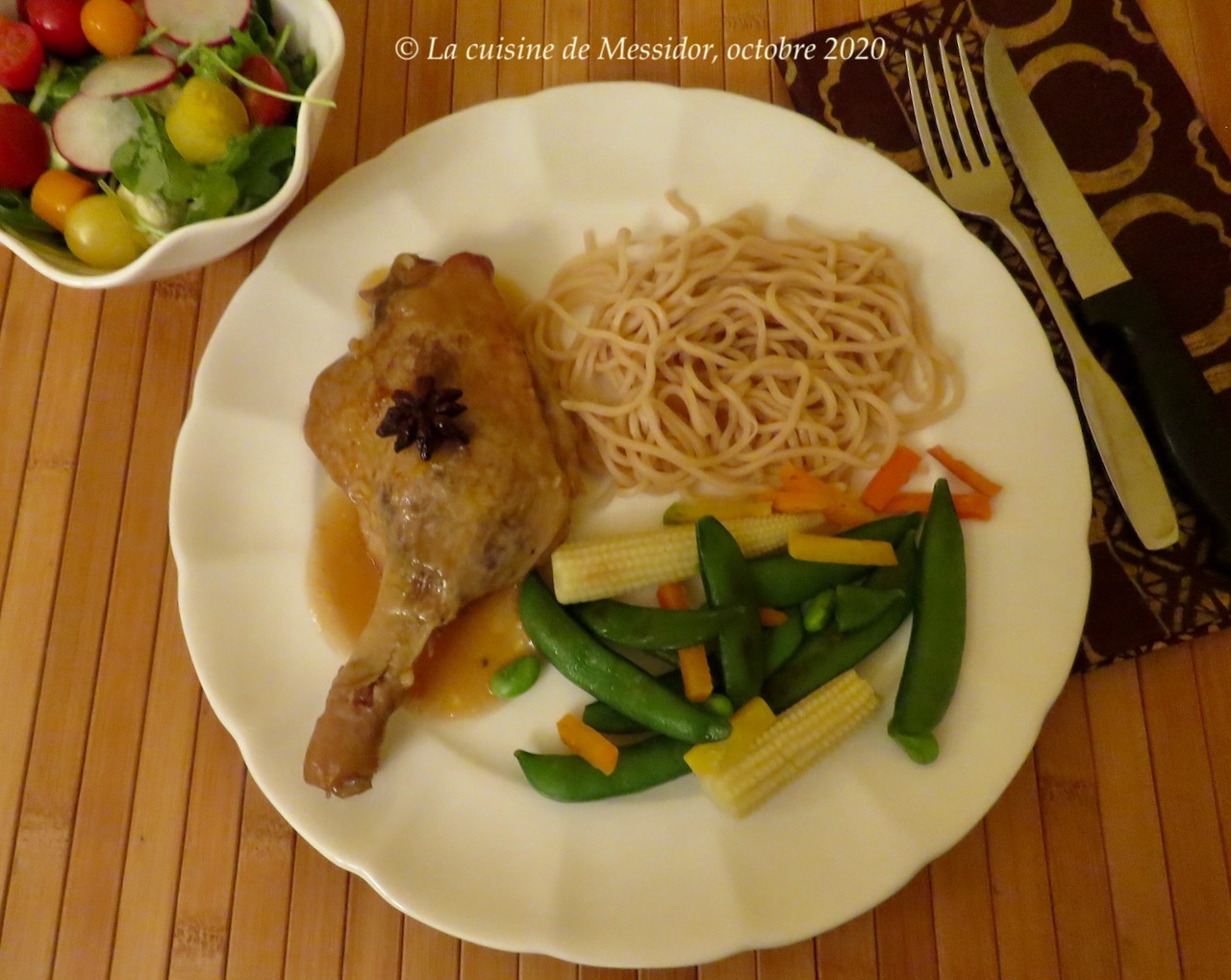 La cuisine de Messidor: Cuisses de canard braisées, façon orientale