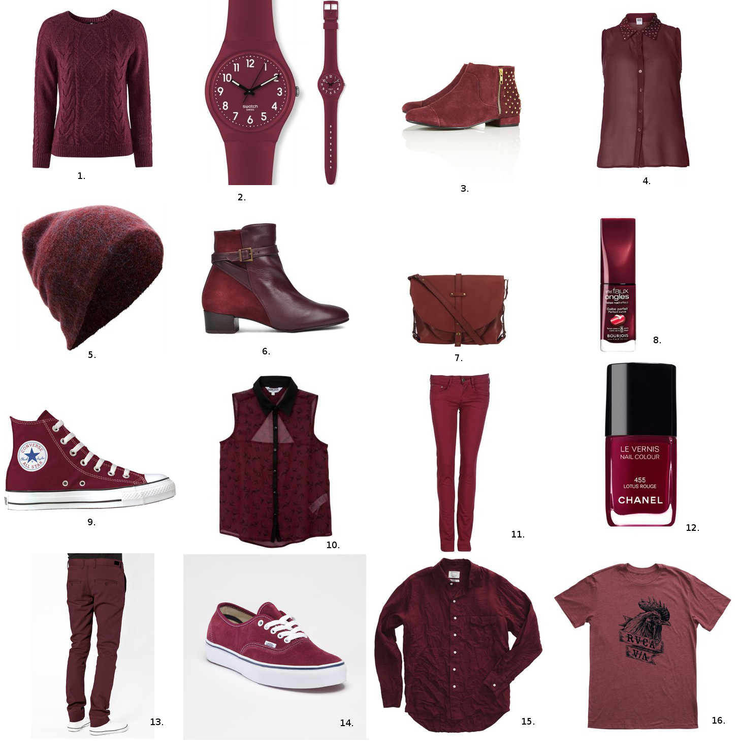 Chic & Nem: Color du moment # 3 : Rouge Bordeaux