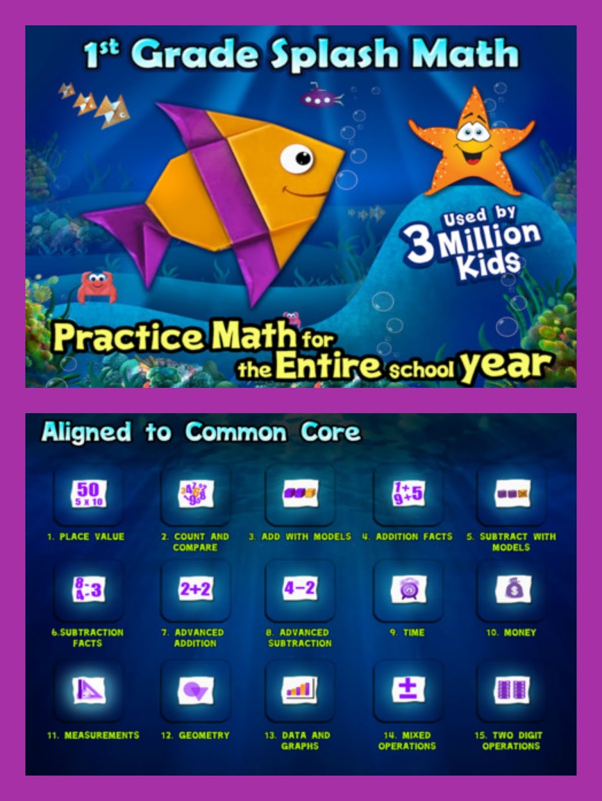 Frugal Mom and Wife: Splash Math Grade 1 App Review! (Free Lite Version ...