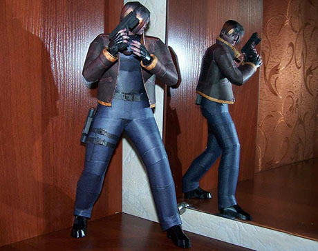 Resident Evil 4: Leon Kennedy Paper Model | Paperized Crafts