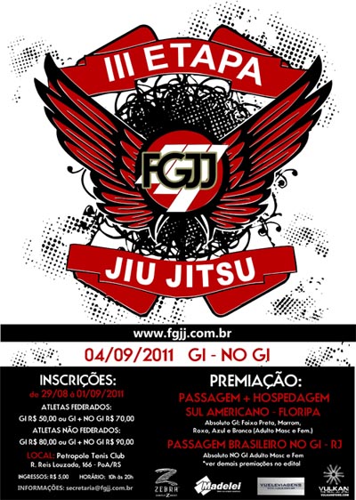 Portal do Jiu Jitsu: 3ª Etapa do Gaúcho de Jiu Jitsu FGJJ GI e NO GI