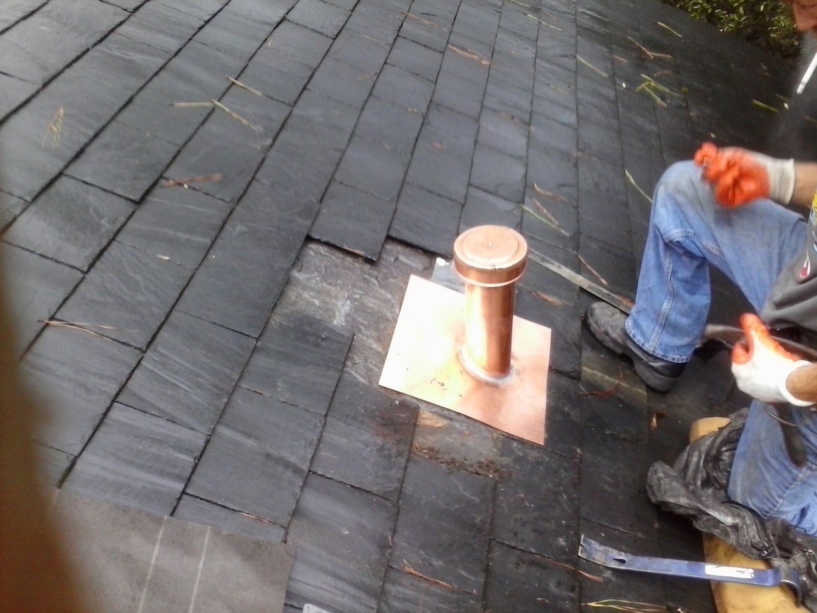 scott morrow slate and tile roofing : lead plumbing boots v/s copper ...
