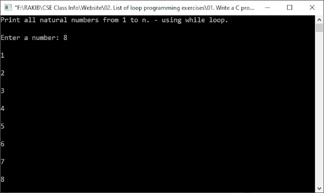 See System Code 01 Write A C Program To Print All Natural Numbers See System Code 01 Write A C Program To Print All Natural Numbers