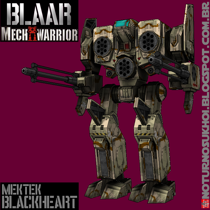Noturno Sukhoi: Mechwarrior 4: Mektek Mechs_Papercraft
