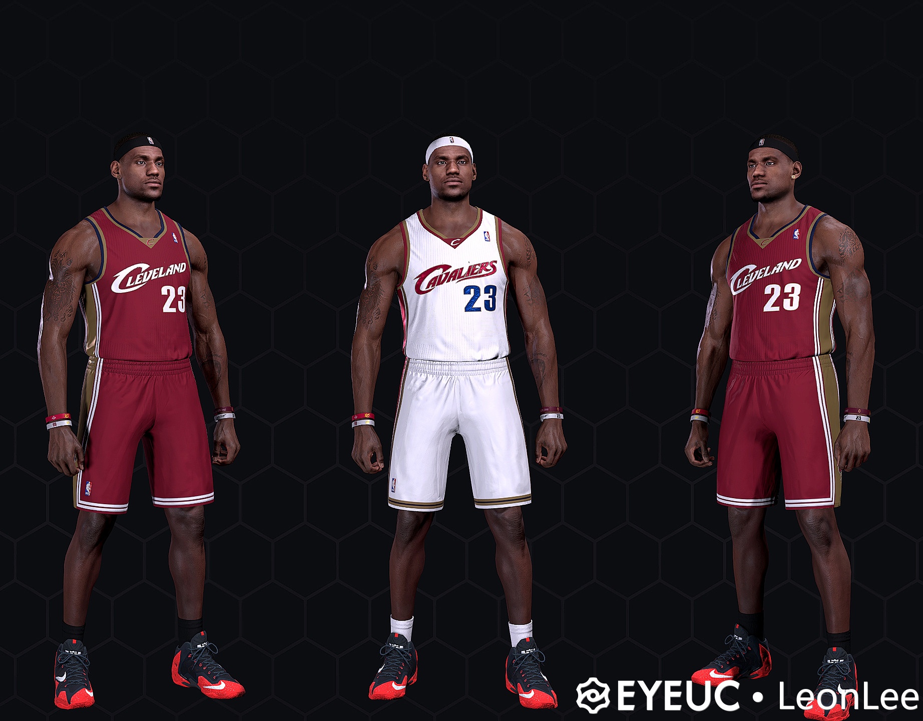NBA 2K22 LEBRON JAMES CAVS VERSION CYBERFACE AND BODY MODEL (WITH ...