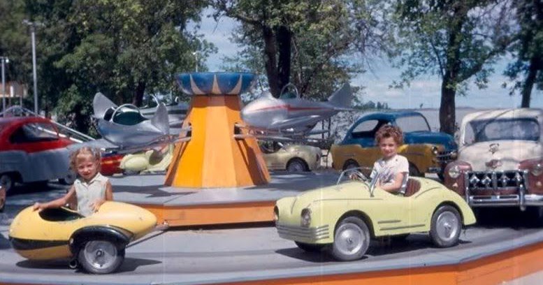 Just A Car Guy: look at these terrific kids cars on this ride!